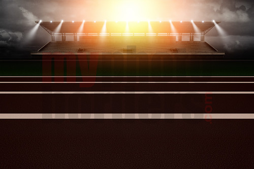Digital Sports Background - Track Sunrise - Horizontal