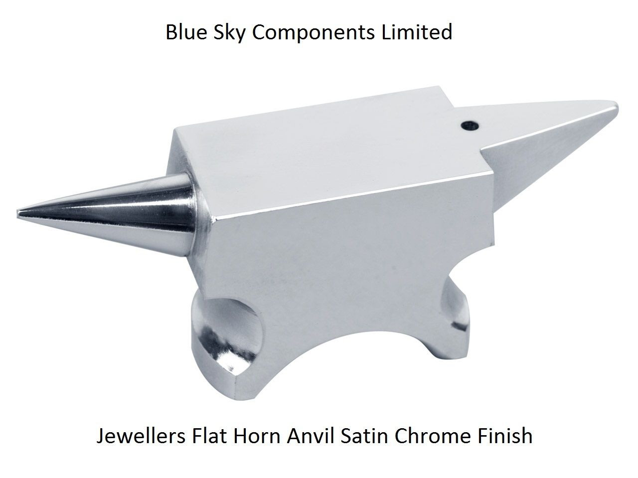 Jewellers Horn Anvil Flat In Satin Chrome Finish