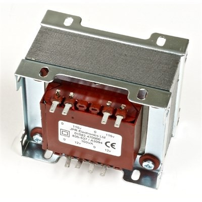 Chassis Transformers 100VA Output Chassis transformer 230V 100VA 9V+9V ...
