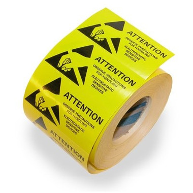 ESD Warning Labels ESD Warning Labels 25x45mm 1000 labels per reel