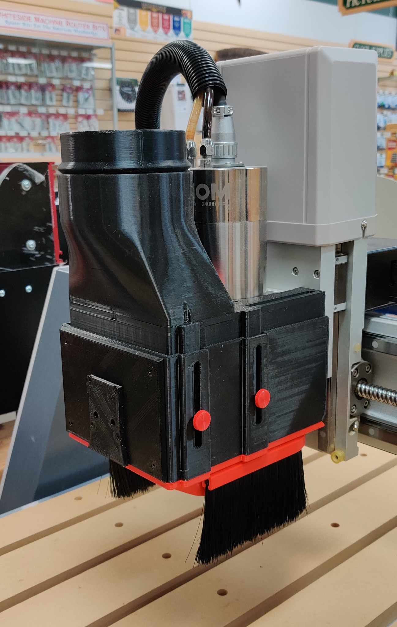 Open Front brush assembly for the Vortex2 dust boot