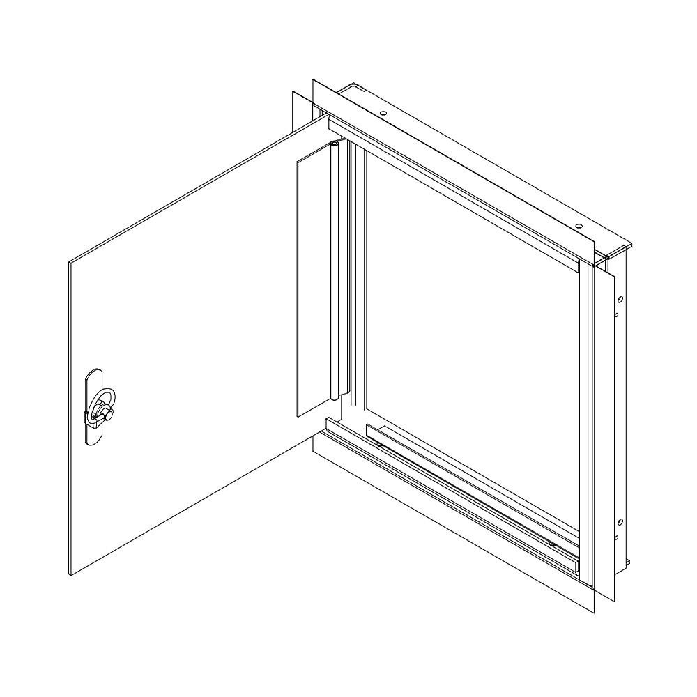 Medium Security Access Door 22" x 22" - Drywall Bead Flange