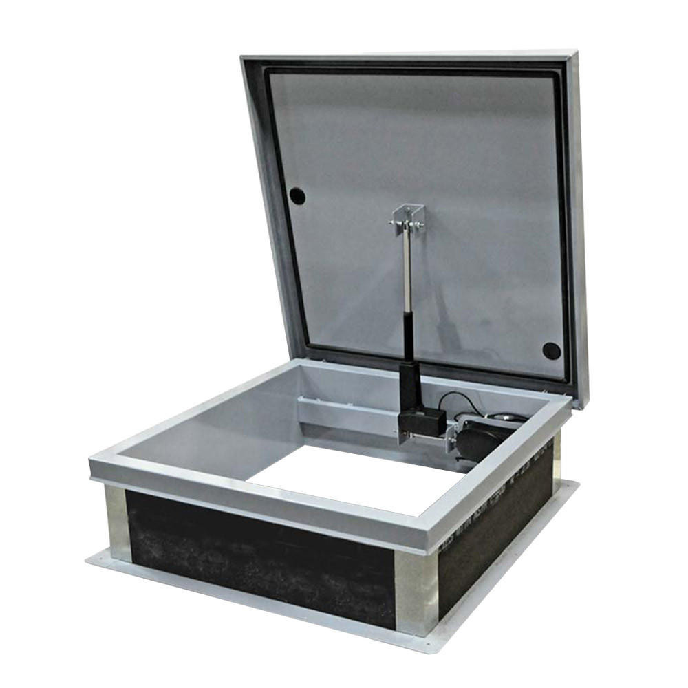 Electric Actuation Galvanized Roof Hatch 48"x48": Efficient
