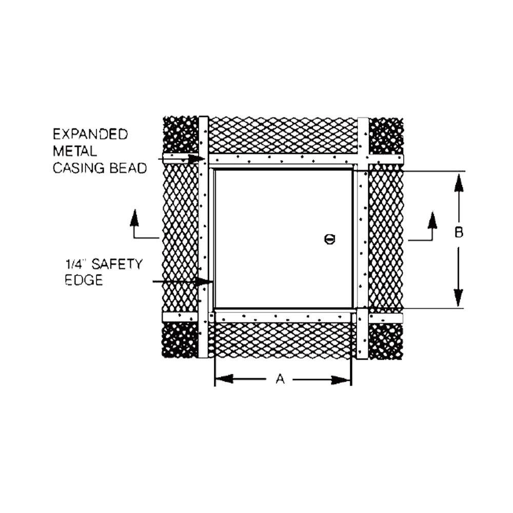 Flush Plaster Access Door 8" x 8": Precision Installations