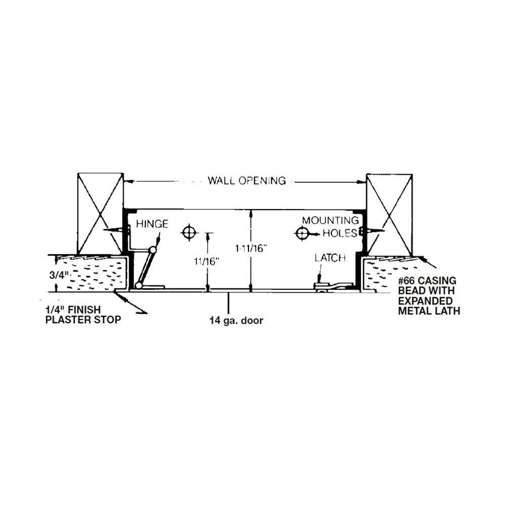 10" x 10" Flush Plaster Access Door