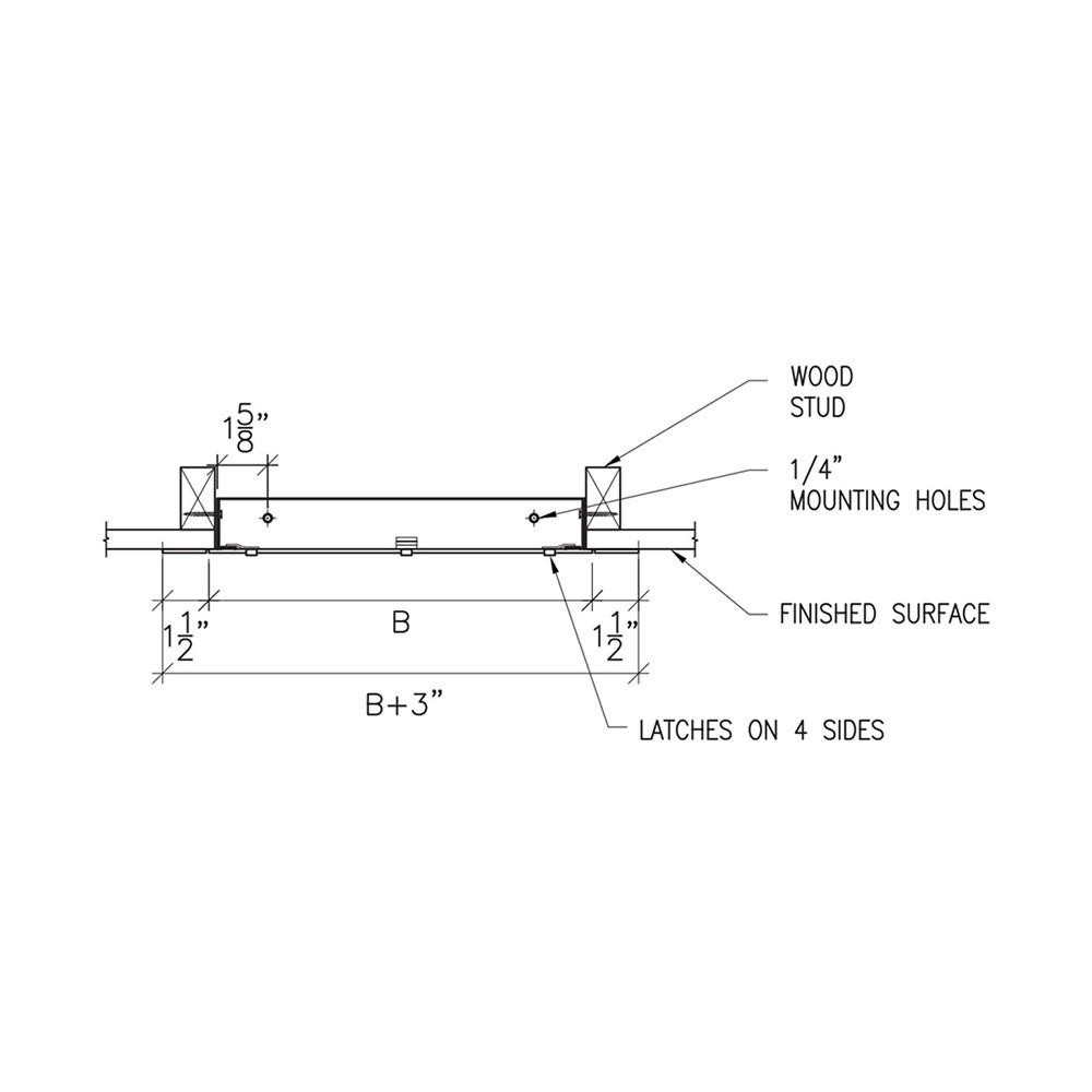 Flush Removable Access Door 18"x18": Sleek Design Access