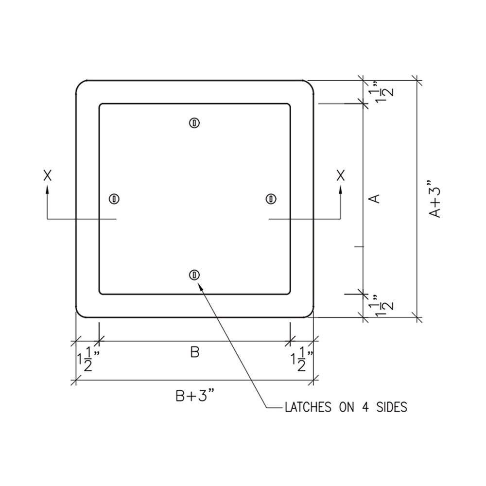 Flush Removable Access Door 24"x24": Convenient Solution