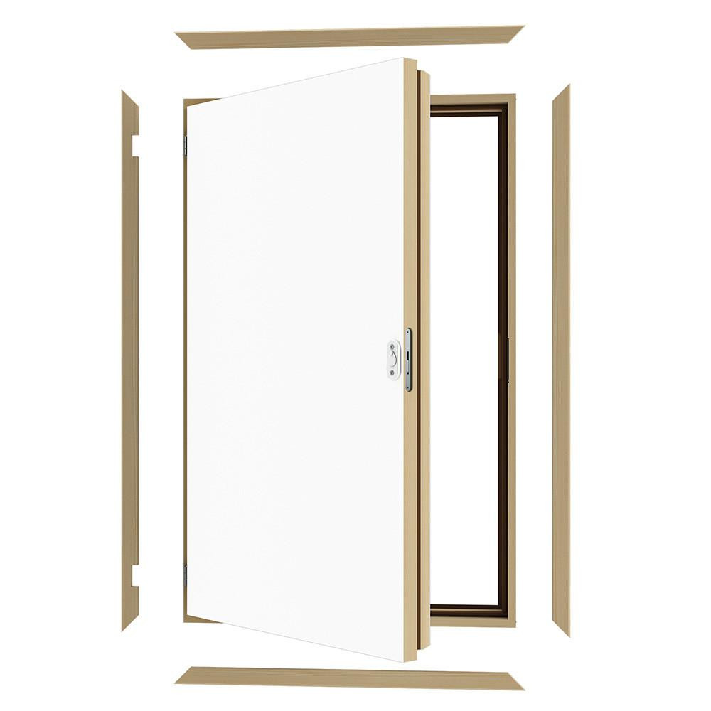 Fire-Rated Crawl Space Access Door 27"x35": Removable Handle