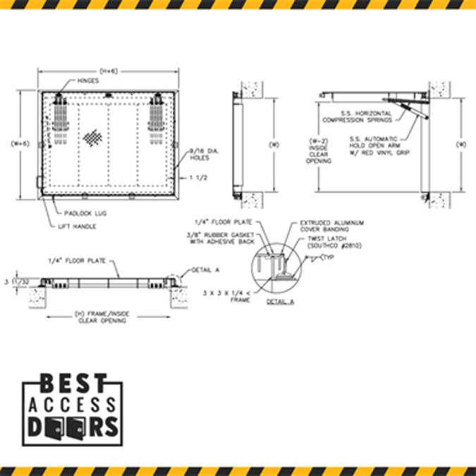 Flood-Resistant Floor Hatch 30"x30": Waterproof Access Solution