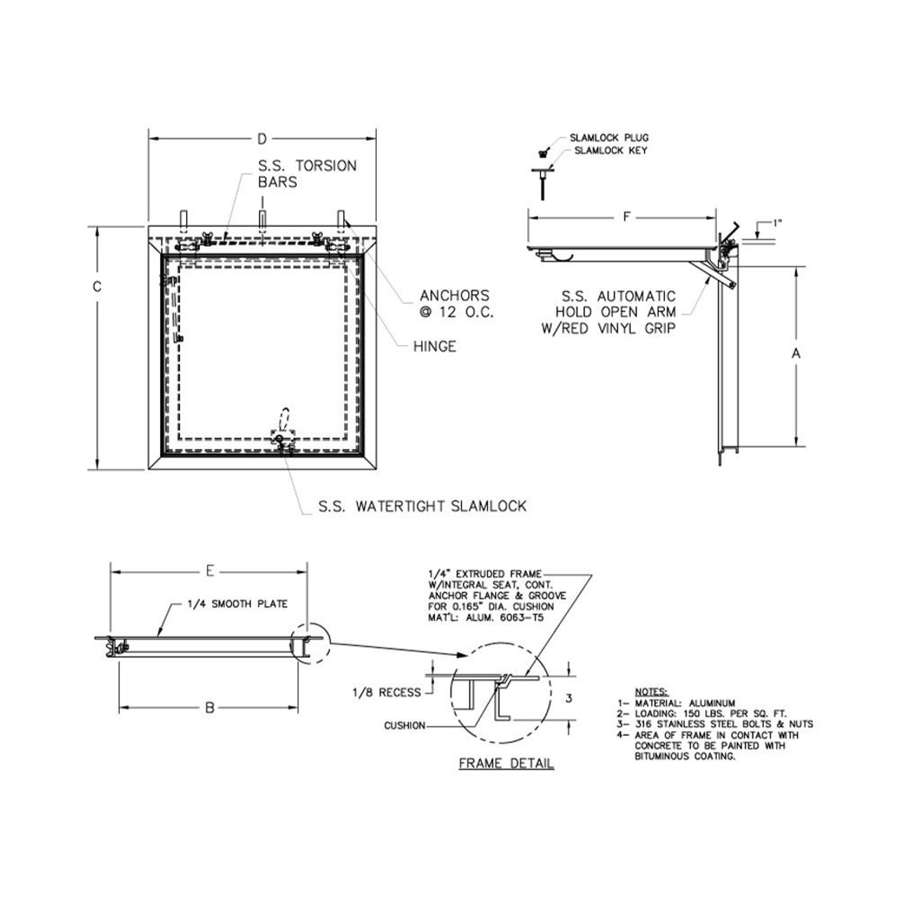 Hinged Floor Hatch Recessed Vinyl Tile/Carpet 30 Hinged Floor Hatch Recessed Vinyl Tile/Carpet 30