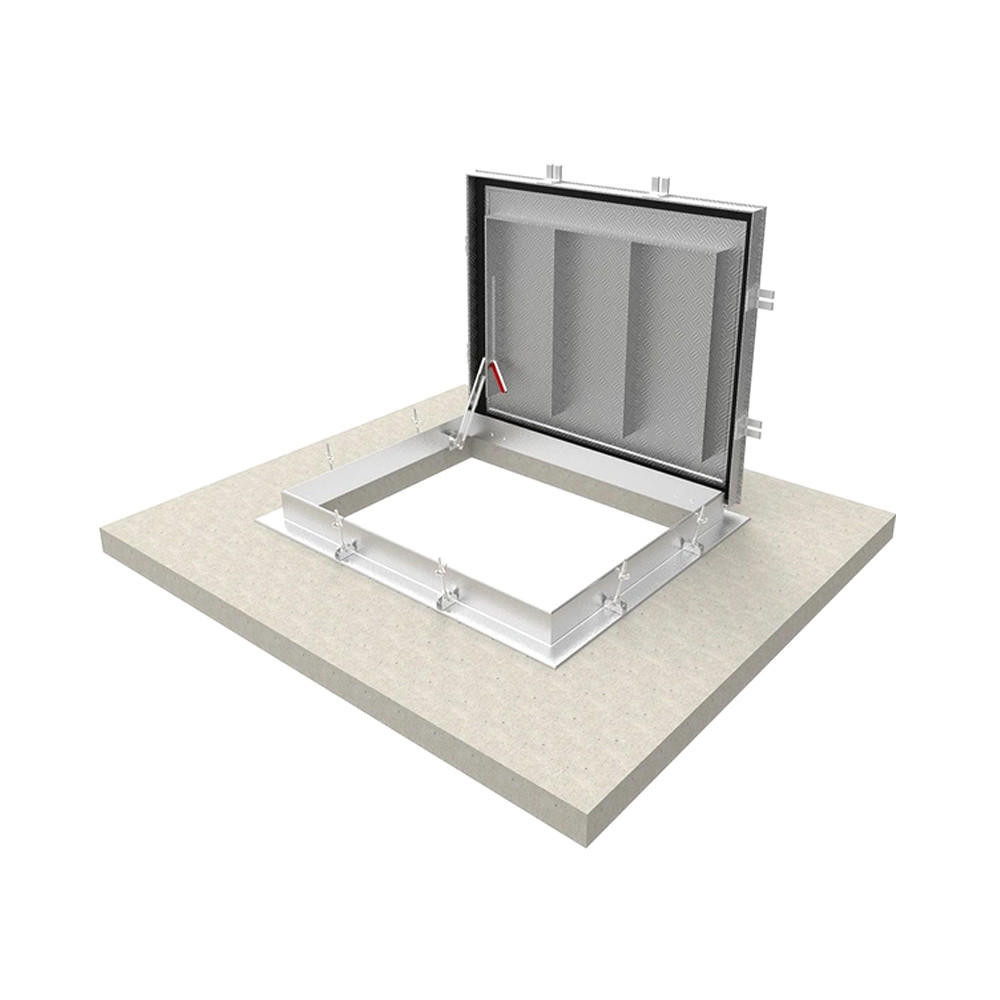 Water Tight Well Hatch 625psf Aluminum 30"x30": Watertight