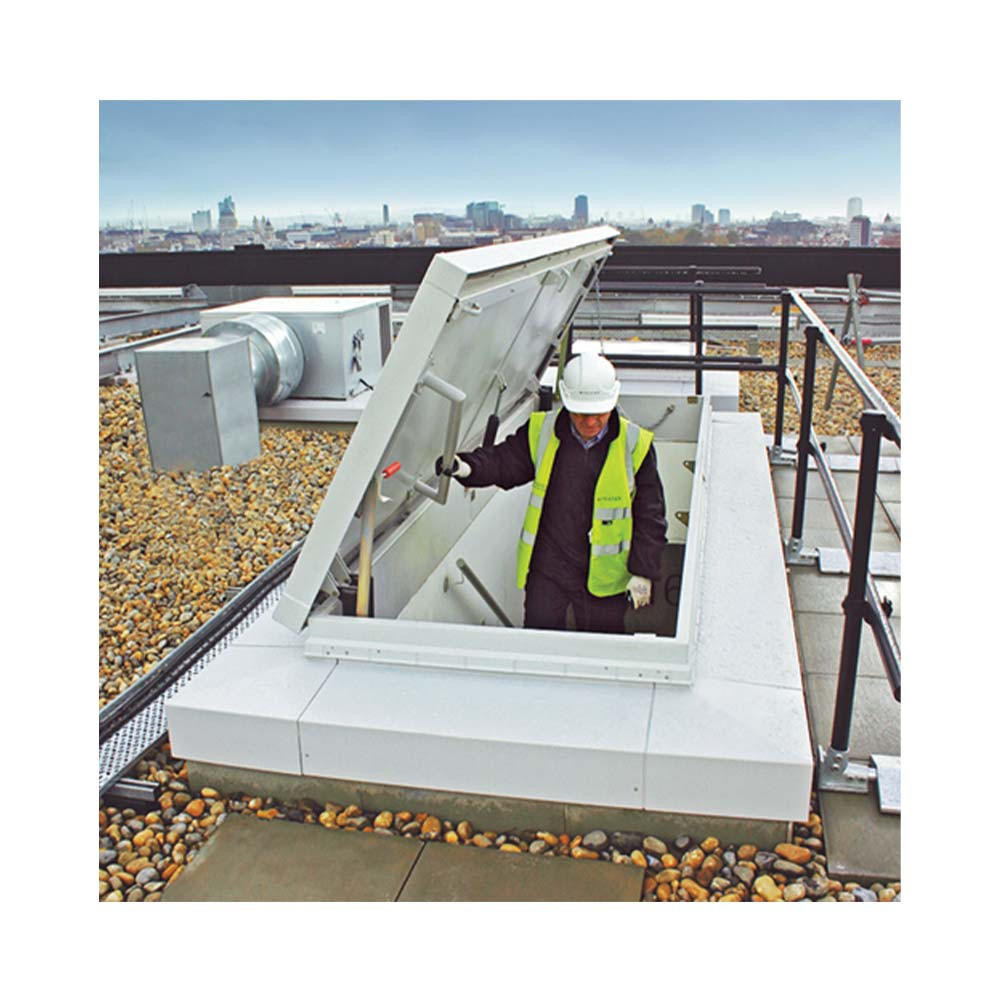 Service Stair Roof Hatch Aluminum MDA Approved 30" x 96"