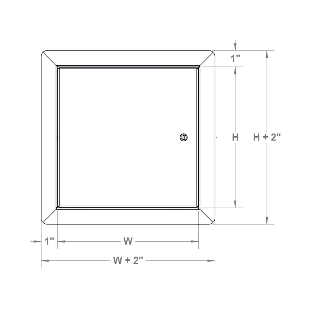 Universal Access Panel 12" x 18": Sleek design & Easy Access