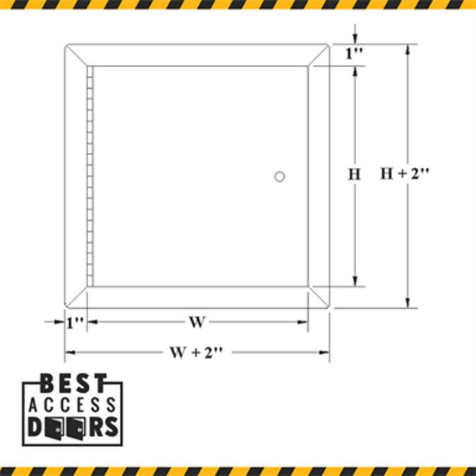 Universal Access Panel in Stainless Steel 20"x20": Durable