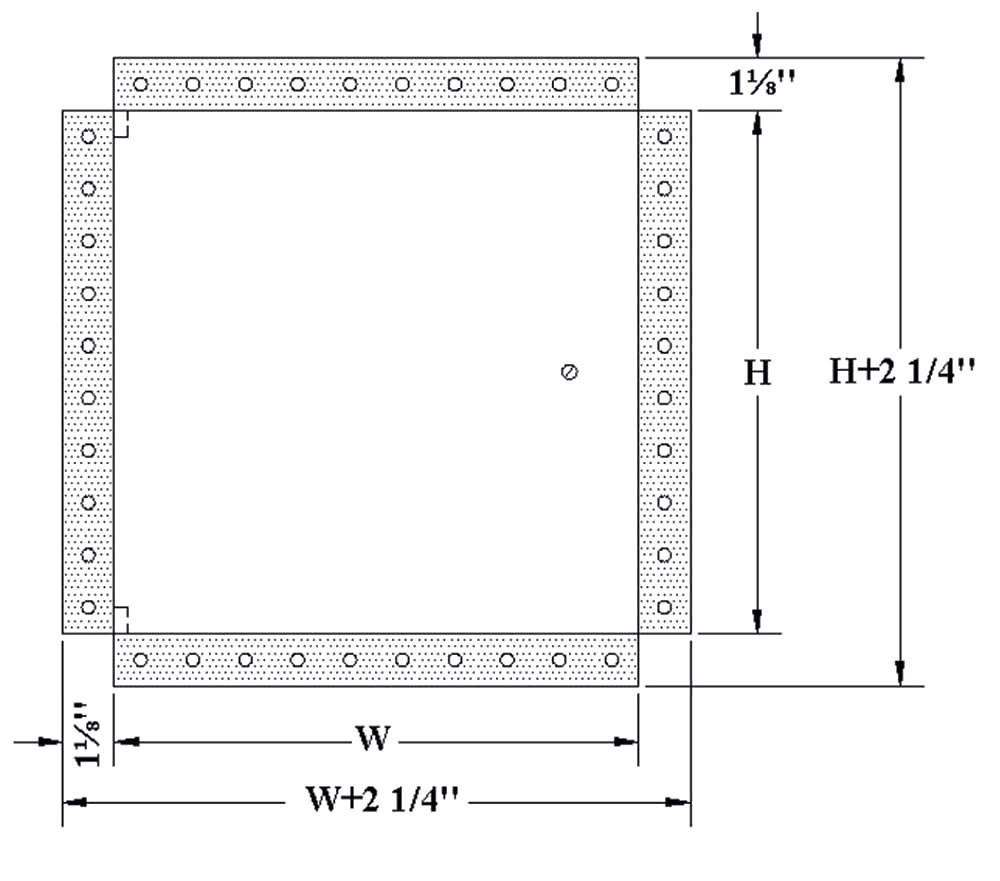 22" x 22" General Purpose Access Door with Drywall Flange