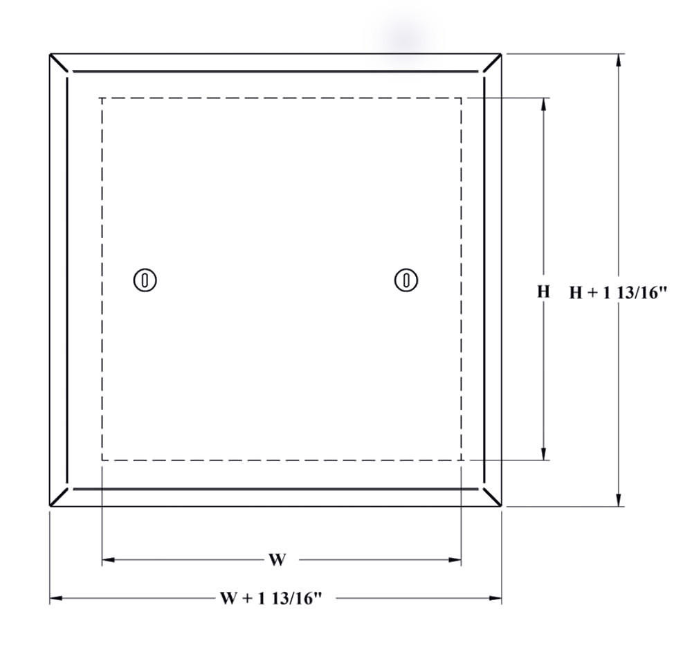 Removable Access Door w/ Hidden Flange 24"x24" Easy Access