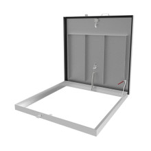 Aluminum Surface Mount Floor Door 150psf 24"x24": Secure