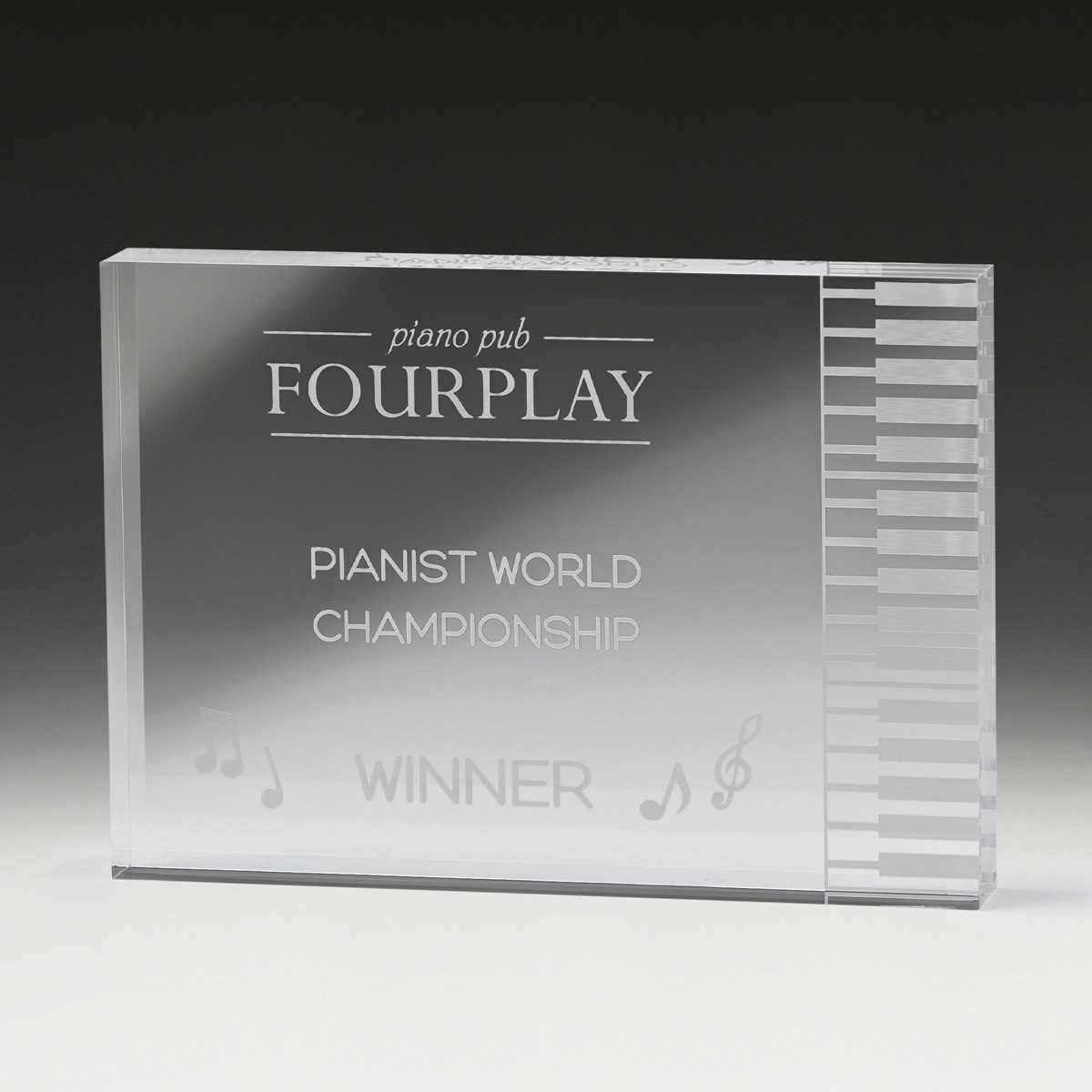 Rectangular Acrylic Block Award - Kopycut Trophies & Performance Plaques