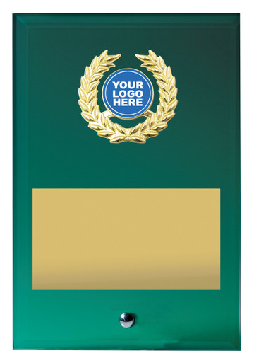 Green Glass Pin Plaque - Kopycut Trophies & Performance Plaques