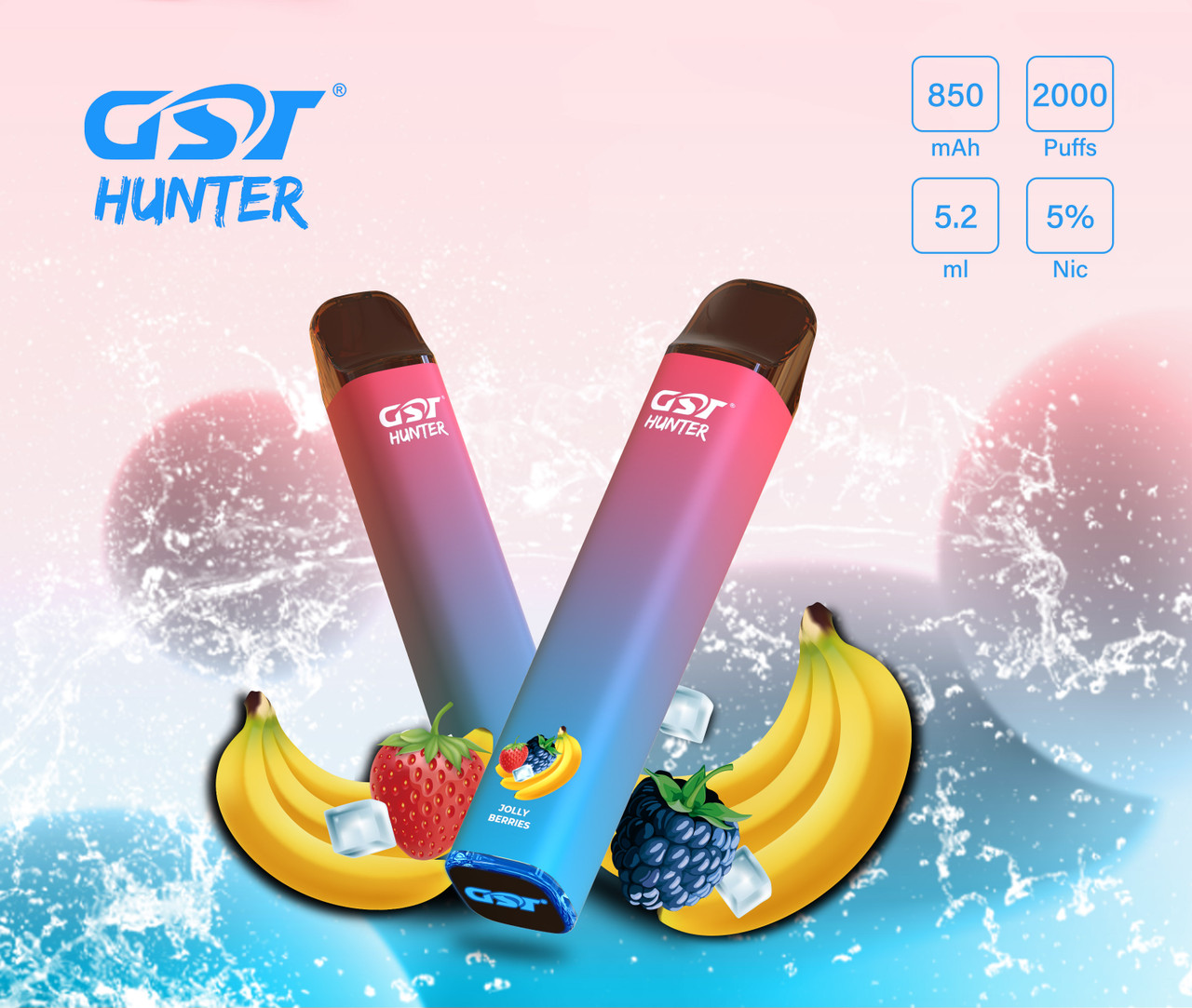 GST HUNTER 2000 puff Disposable Vape Device