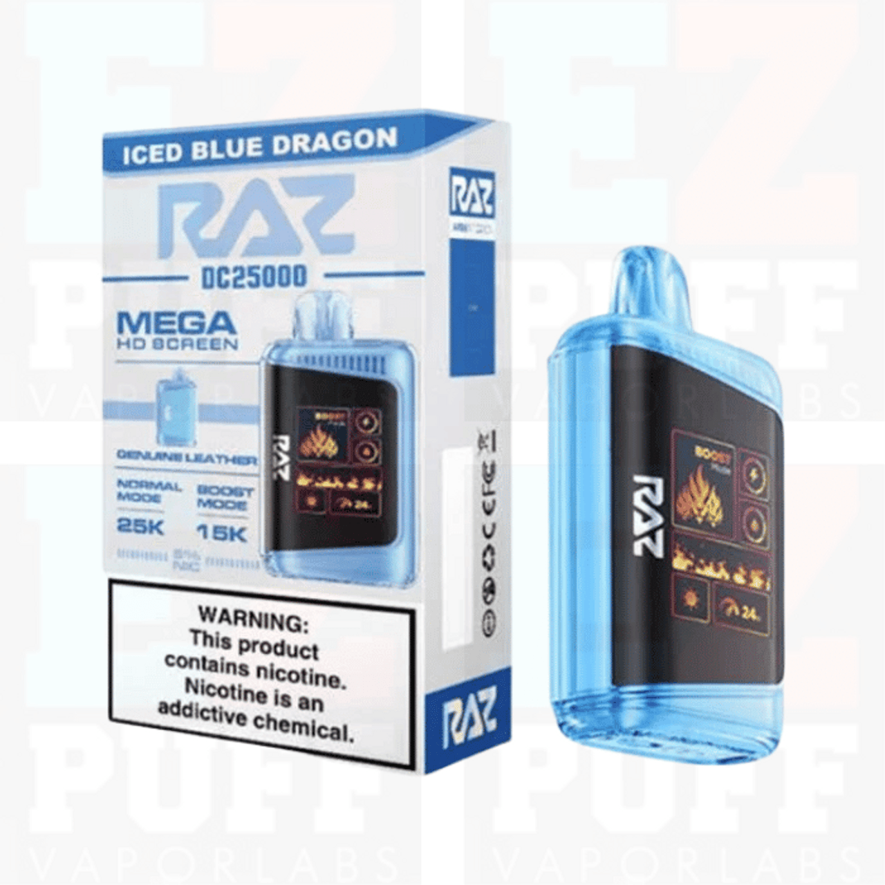 Iced Blue Dragon DC25000 Disposable Vape | By Geekvape | 25K Puffs | EZPUFF Iced Blue Dragon DC25000 Disposable Vape | By Geekvape | 25K Puffs | EZPUFF