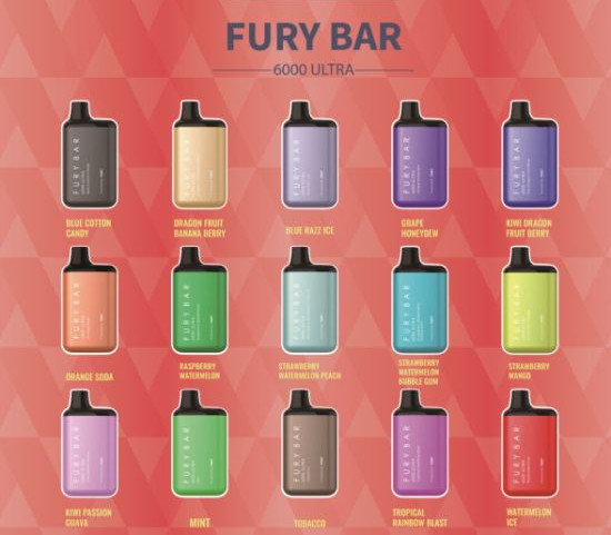 Fury Bar Ultra 6000 Elf Disposable Vape | All Flavors | EZ Puff