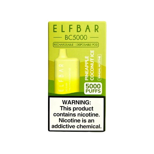 PINEAPPLE COCONUT ICE ELF BAR BC5000 | EZPUFF