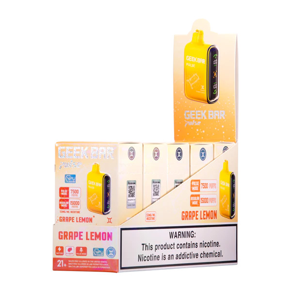 Wholesale Geek Bar Pulse - Bulk Disposable Vapes (5-Pack, All Flavors)
