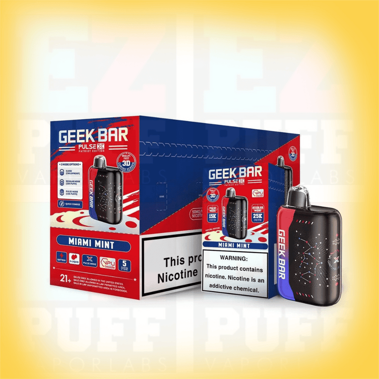 Bulk Geek Bar Pulse X - Wholesale Disposable Vapes (5-Pack, All Flavors)