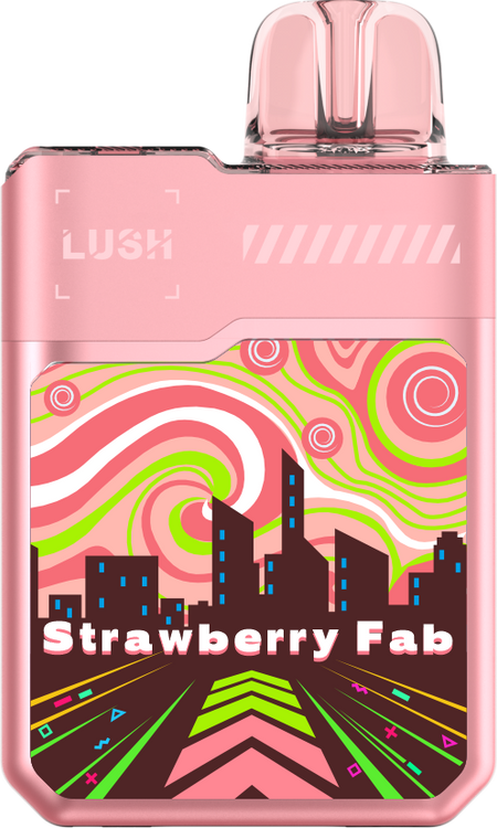 Strawberry FAB Geek Bar Lush | Refreshing Vapes at EZPuff