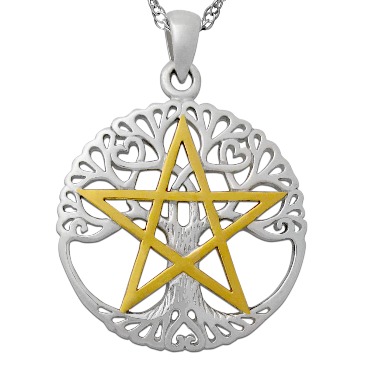 Bronze Tree Pentacle Pentagram Pendant - Moonlight Mysteries | Online ...