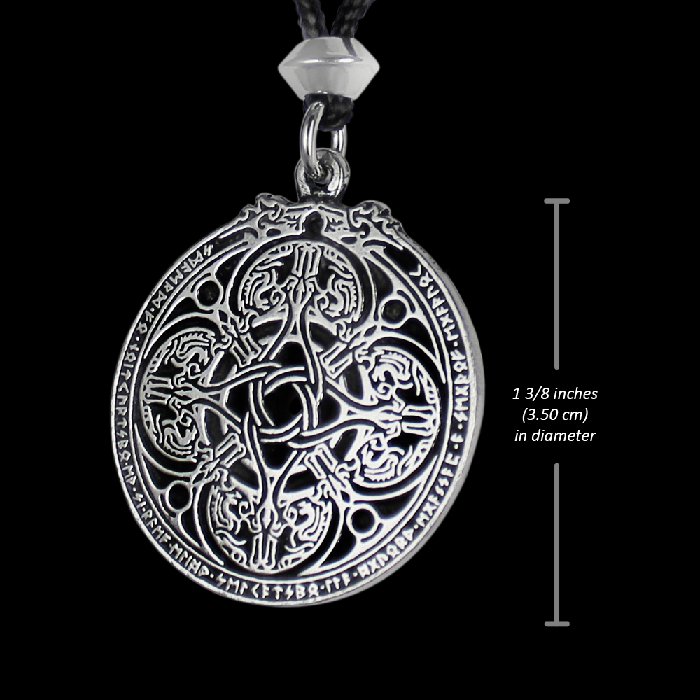 Dragon Shield Necklace Celtic Knot Pendant Protection Talisman