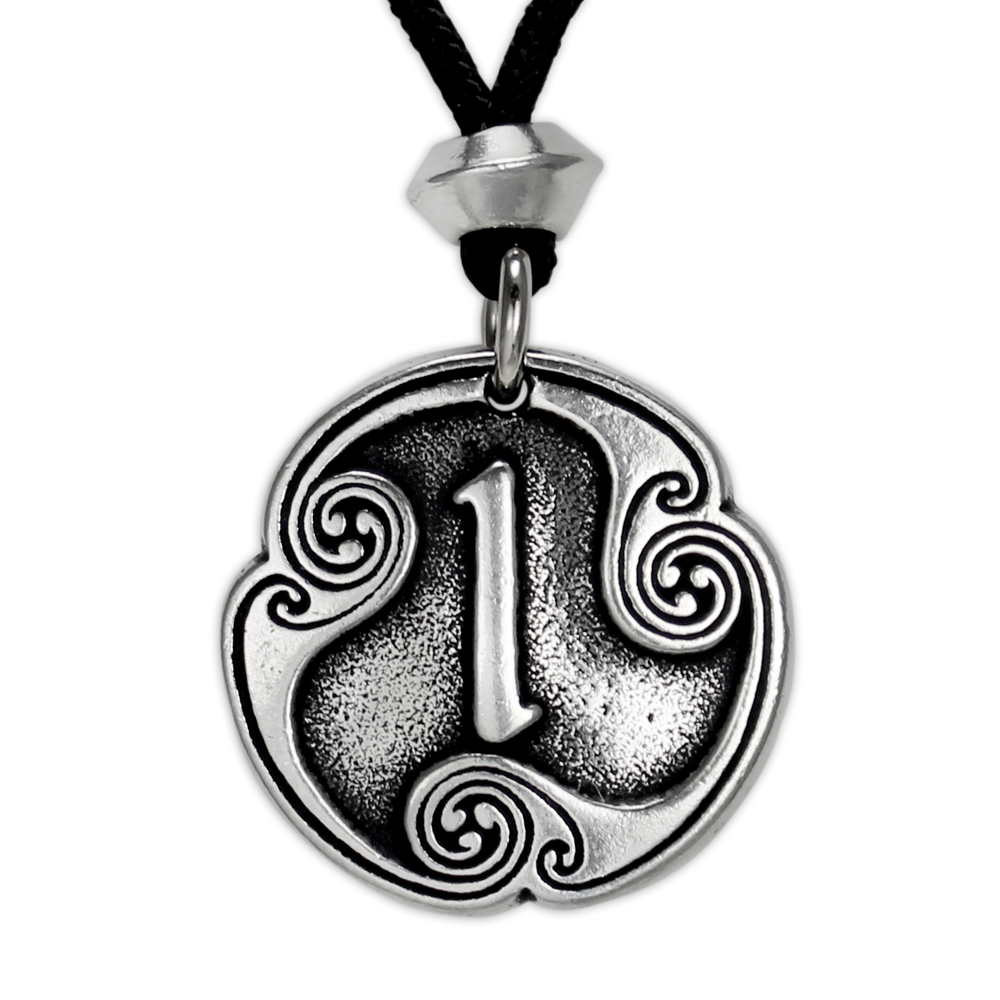 Isa Necklace Rune of Focus Talisman Viking Jewelry