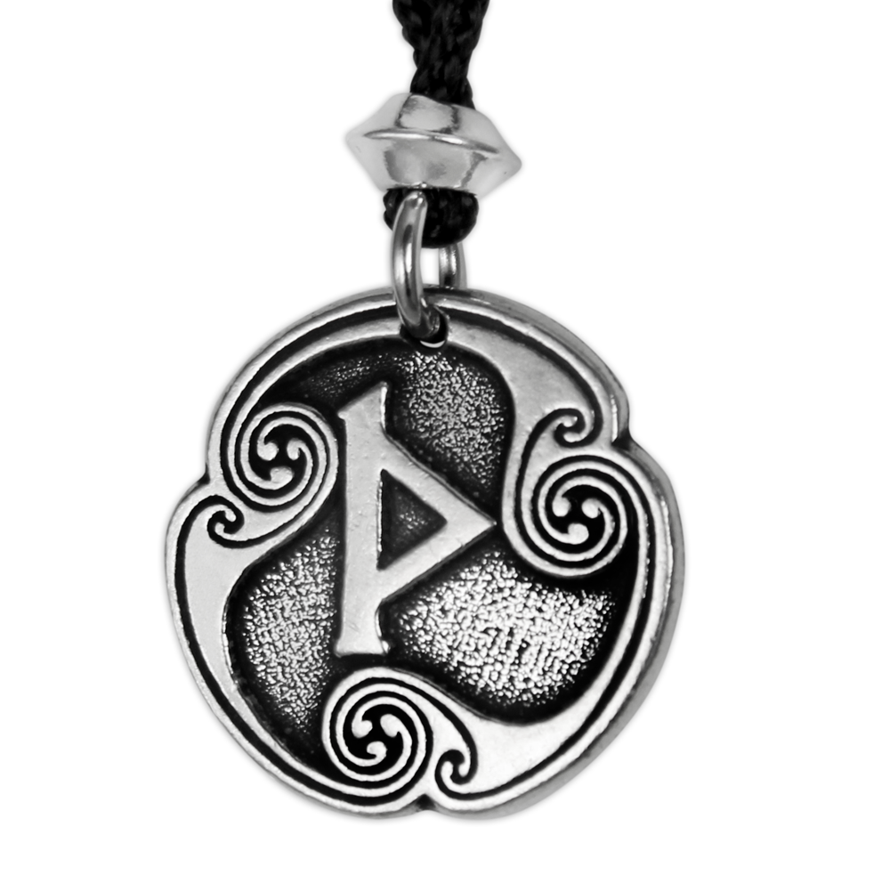 Thurisaz Pendant Thurs Rune of Thor Necklace Norse Viking Jewelry