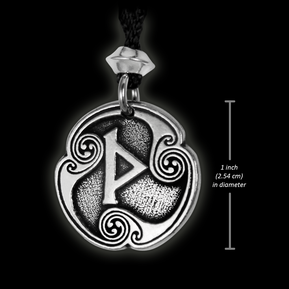 Thurisaz Pendant Thurs Rune of Thor Necklace Norse Viking Jewelry