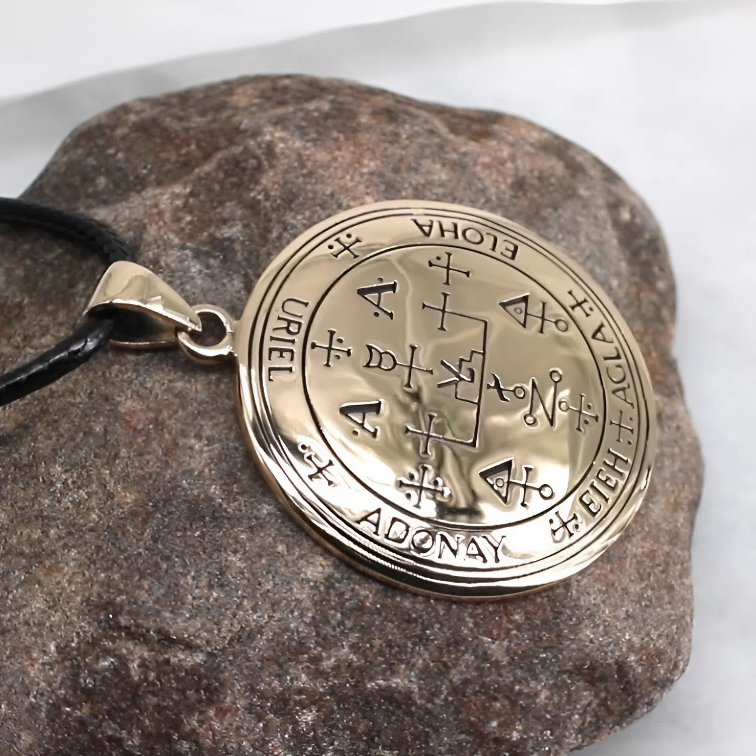 Archangel Sigils : Arch Angel Uriel Sigil | Bronze Necklace