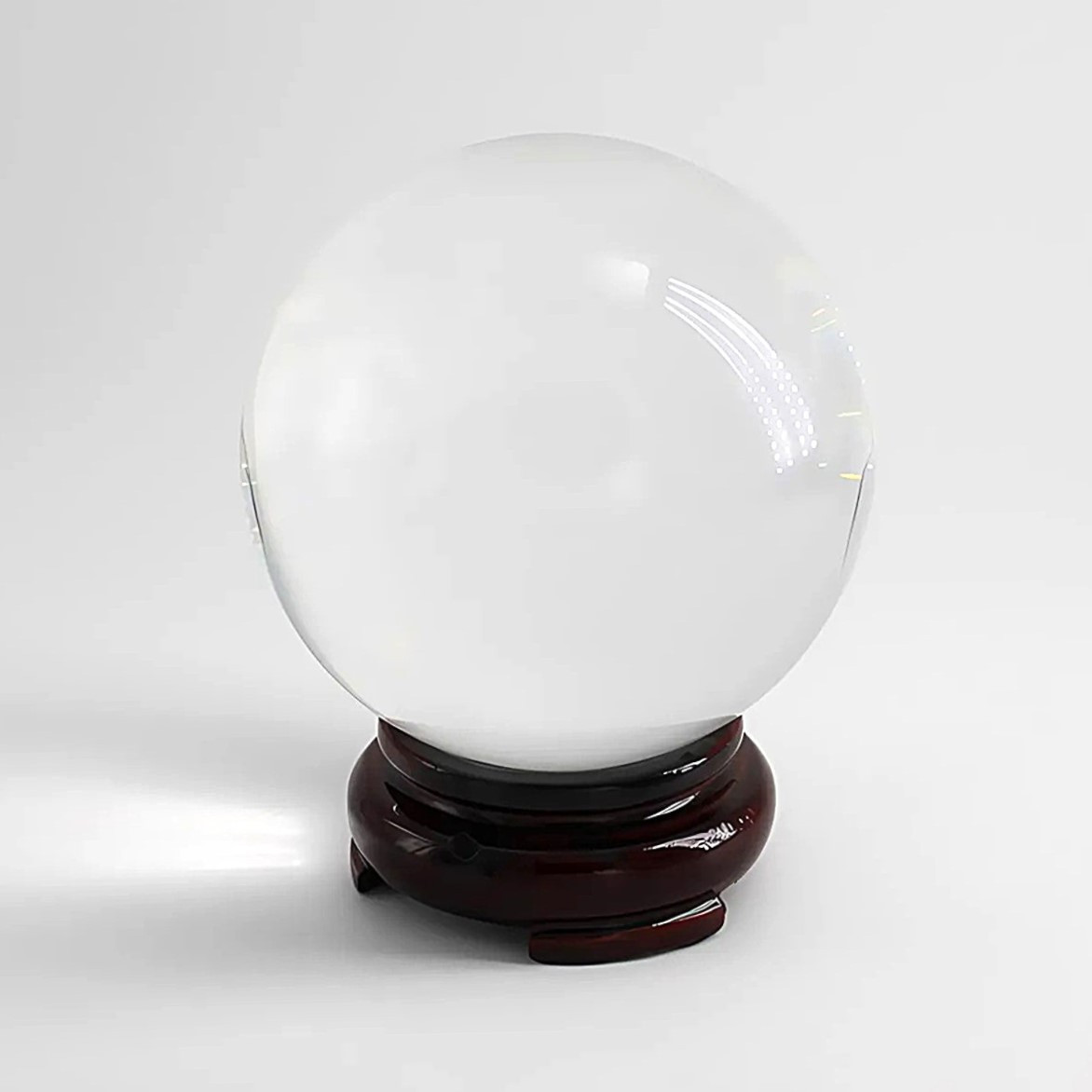 inch Crystal Ball with Stand and Pouch | Scrying, Divination, Wiccan ...