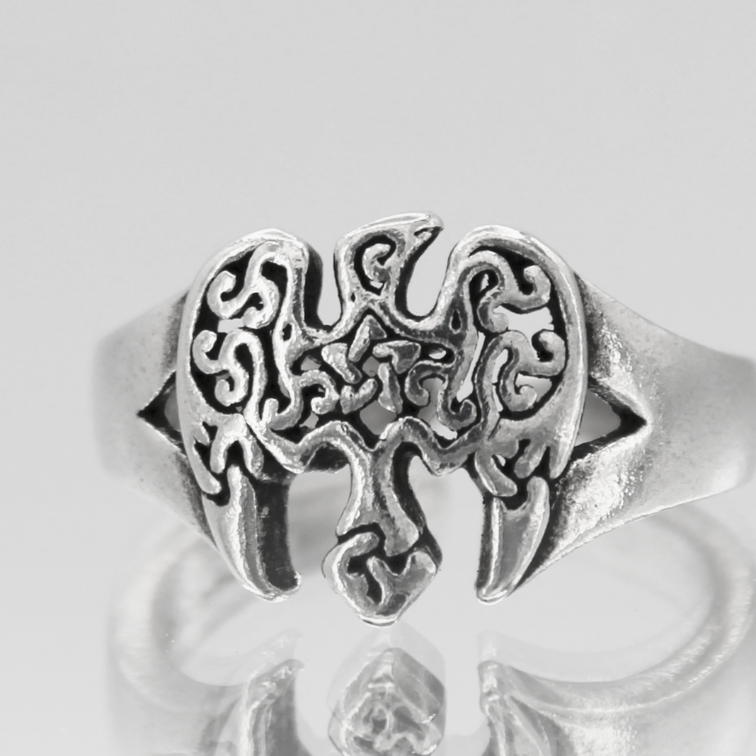 Large Sterling Silver Tetragrammaton Ceremonial Magic Ring Wiccan Pagan ...