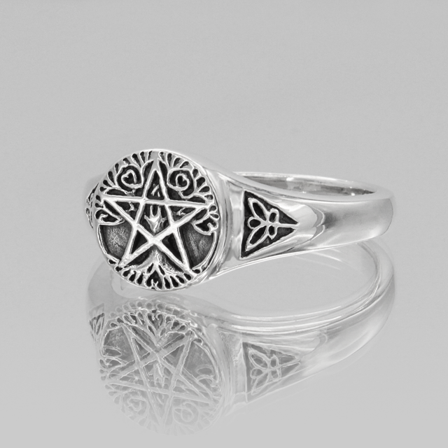 Sterling Silver Wiccan & Pagan Rings: Symbols for Your Path