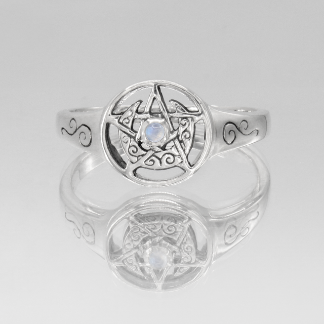 Sterling Silver Wicca & Wiccan Rings: Symbols for Your Path