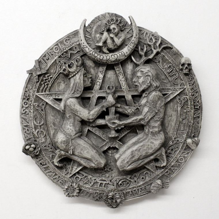Great Rite Pentacle Plaque - Wicca Pagan Store