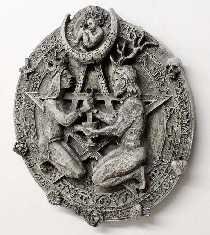 Great Rite Pentacle Plaque - Wicca Pagan Store