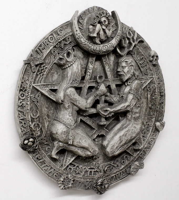 Great Rite Pentacle Plaque - Wicca Pagan Store