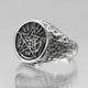 Large Sterling Silver Tetragrammaton Ceremonial Magic Ring Wiccan Pagan ...