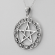 Moon Phase Pentacle Pendant | Witch Necklace & Pagan Jewelry