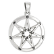 Large Sterling Silver Septagram Heptagram Faery Star Pendant ...