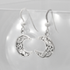 Moon Pentacle Earrings Sterling Silver - Wiccan Pagan Witchcraft ...