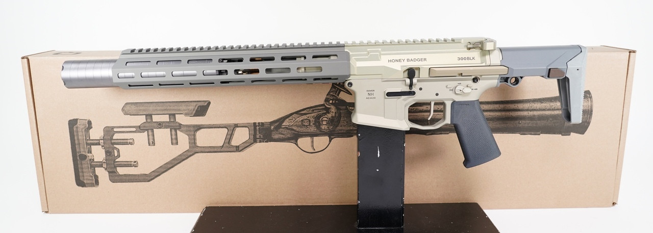 The Honey Badger SBR w/Silencer By Q 300 Black Out