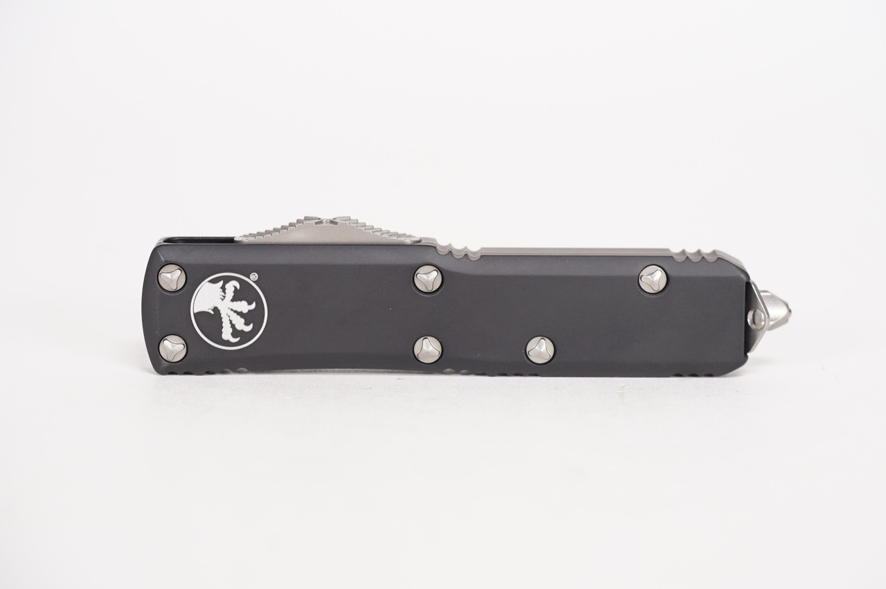 Microtech 231-11 UTX-85 Stonewashed, Black Aluminum Handles