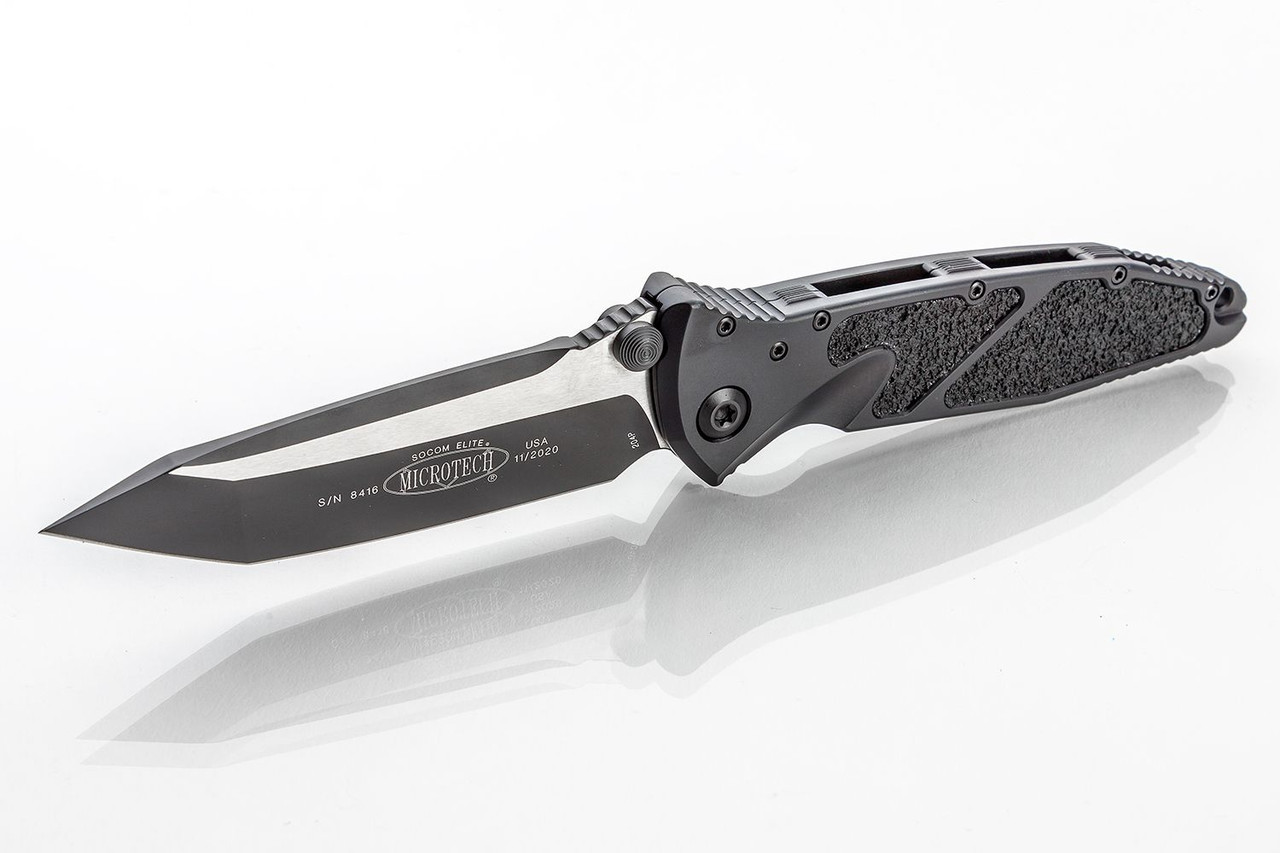 Microtech 161-1T Socom Elite Tactical Manual Two-Tone, Black